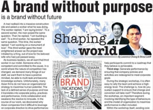 A Brand without Purpose is a Brand without Future | A global change by ...